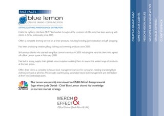 Blue Lemon company profile | PPT
