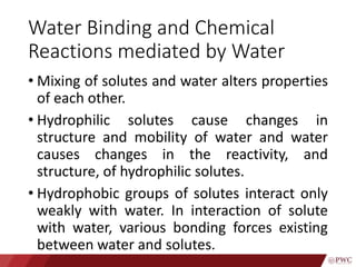 Food Chemistry Moisture and Water in Food | PPTX