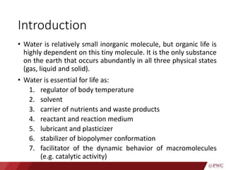 Food Chemistry Moisture and Water in Food | PPTX