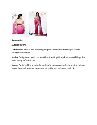 Art Decor designer garments | DOCX | Needlework | Arts and Crafts