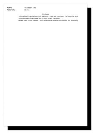 Resume of Subhash Chandra Panda | DOC