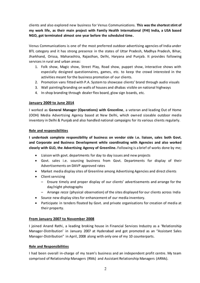 Resume of Umesh Kumar | DOCX