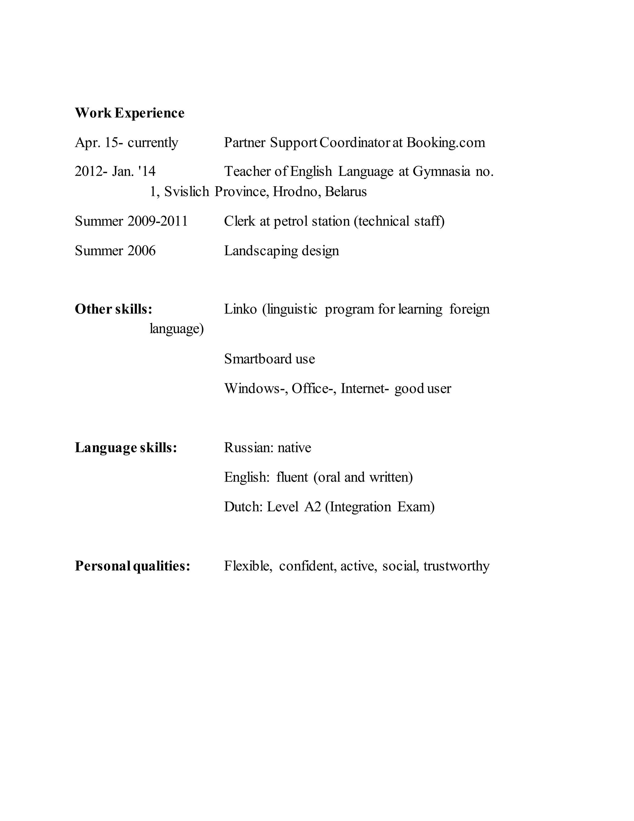 cv Sandra eng | DOCX