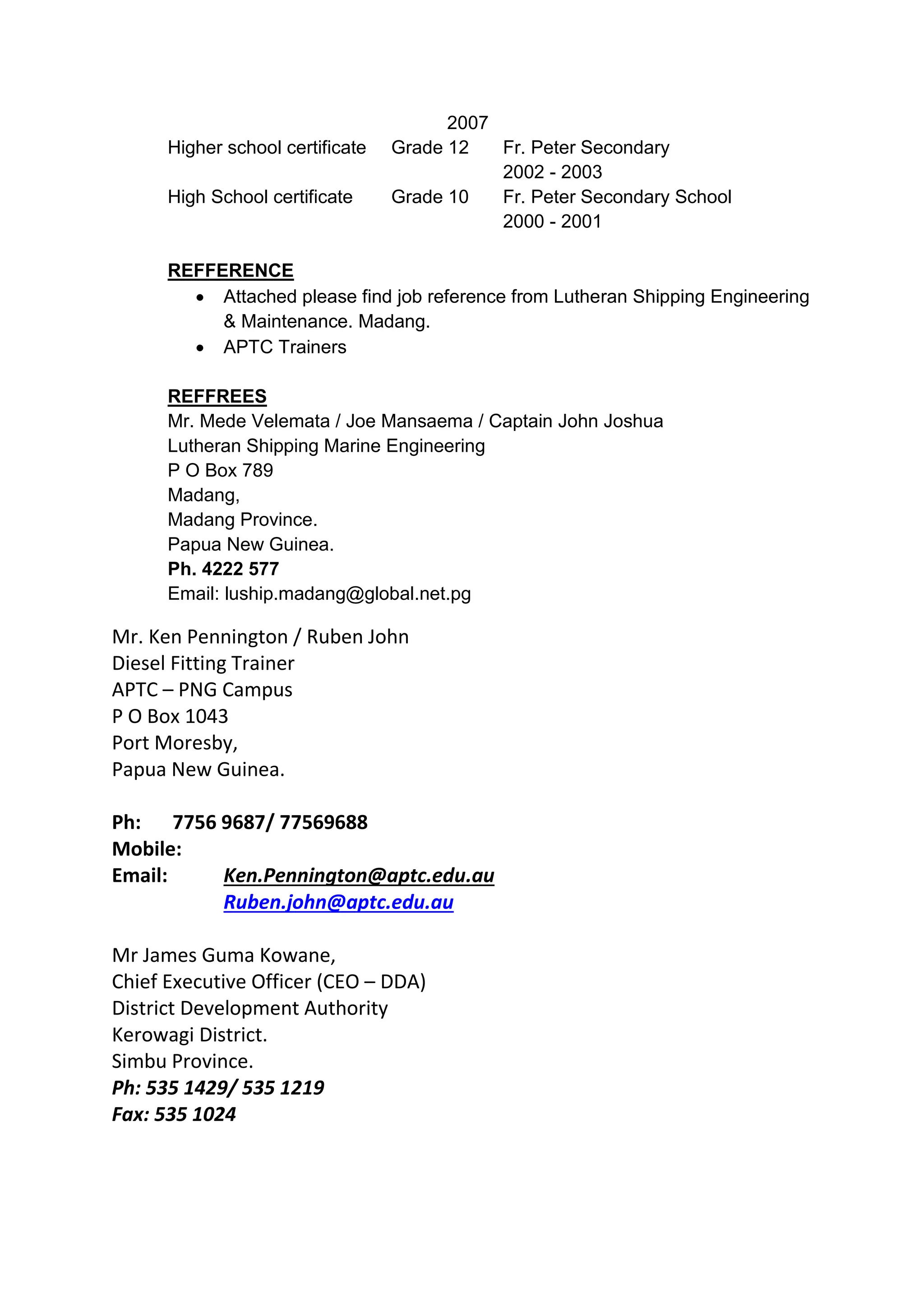 CV.._Paul_Komainde - Copy PDF | PDF