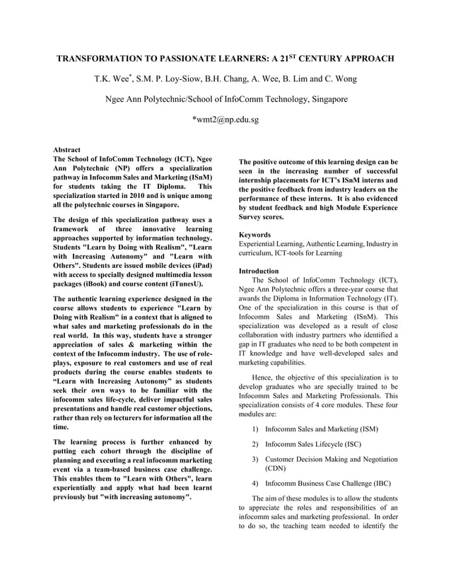 iSATE 2016 paper - ICT -ISnM- 26Aug | PDF