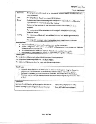 Team Project Plan - Sample | PDF