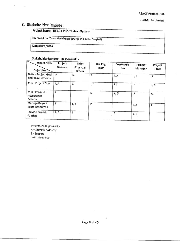 Team Project Plan - Sample | PDF