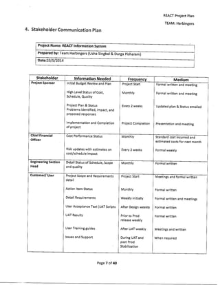 Team Project Plan - Sample | PDF