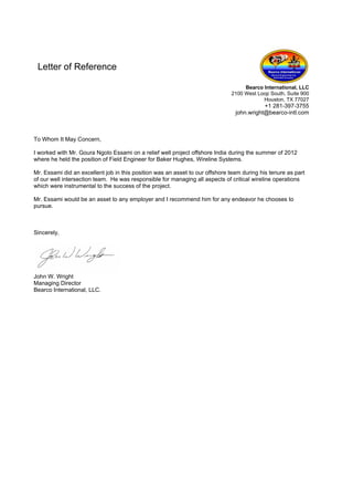 Reference Letter | PDF