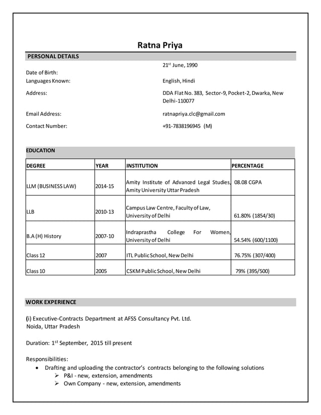 Ratna Priya | DOCX | Legal Services Industry | Industries