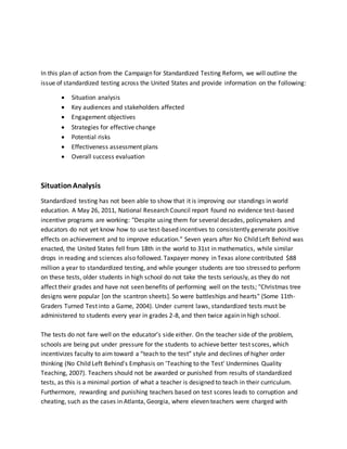 Fixing America’s Standardized Testing | PDF