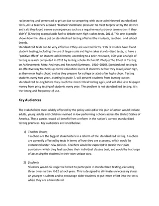 Fixing America’s Standardized Testing | PDF