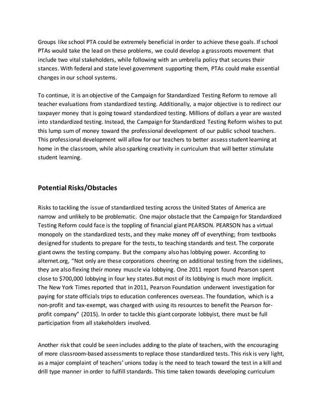 Fixing America’s Standardized Testing | PDF