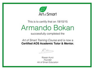 Certificate for Tutoring, Mentoring and Coaching | PDF