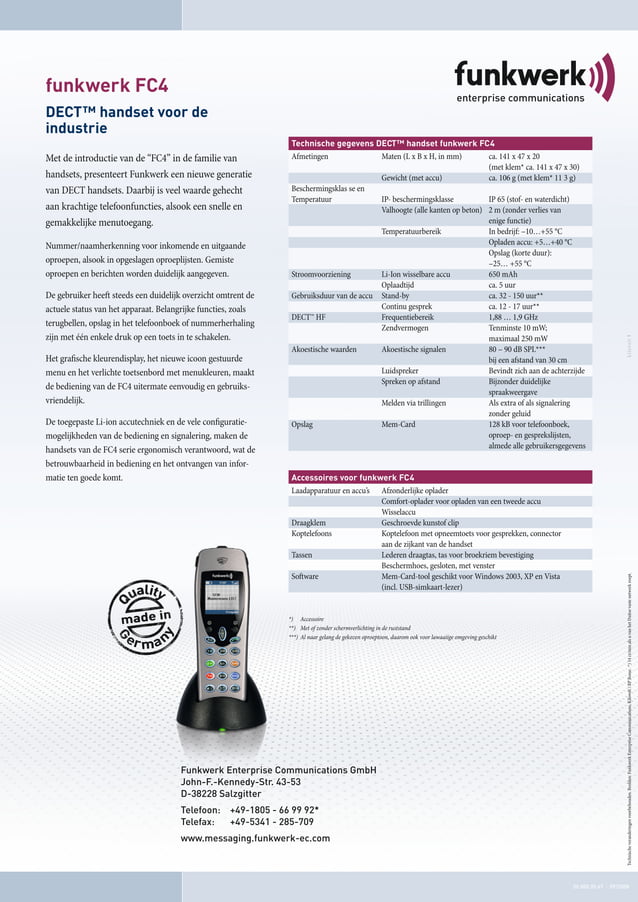 FC4 Datasheet Nl | PDF
