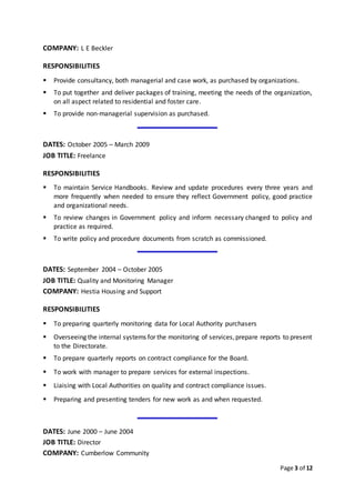 Lydia E Beckler CV | DOCX