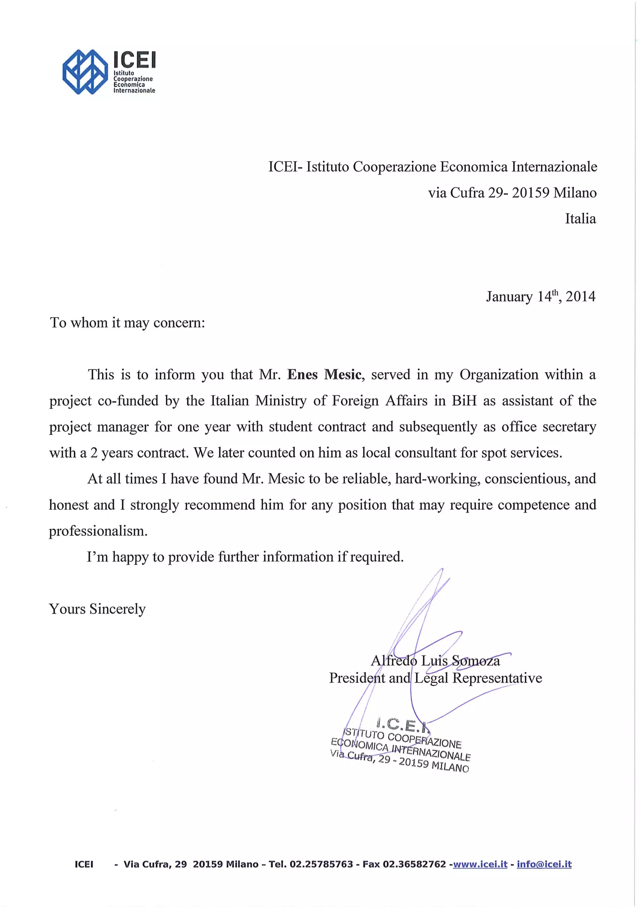 Letter of recommendation | PDF