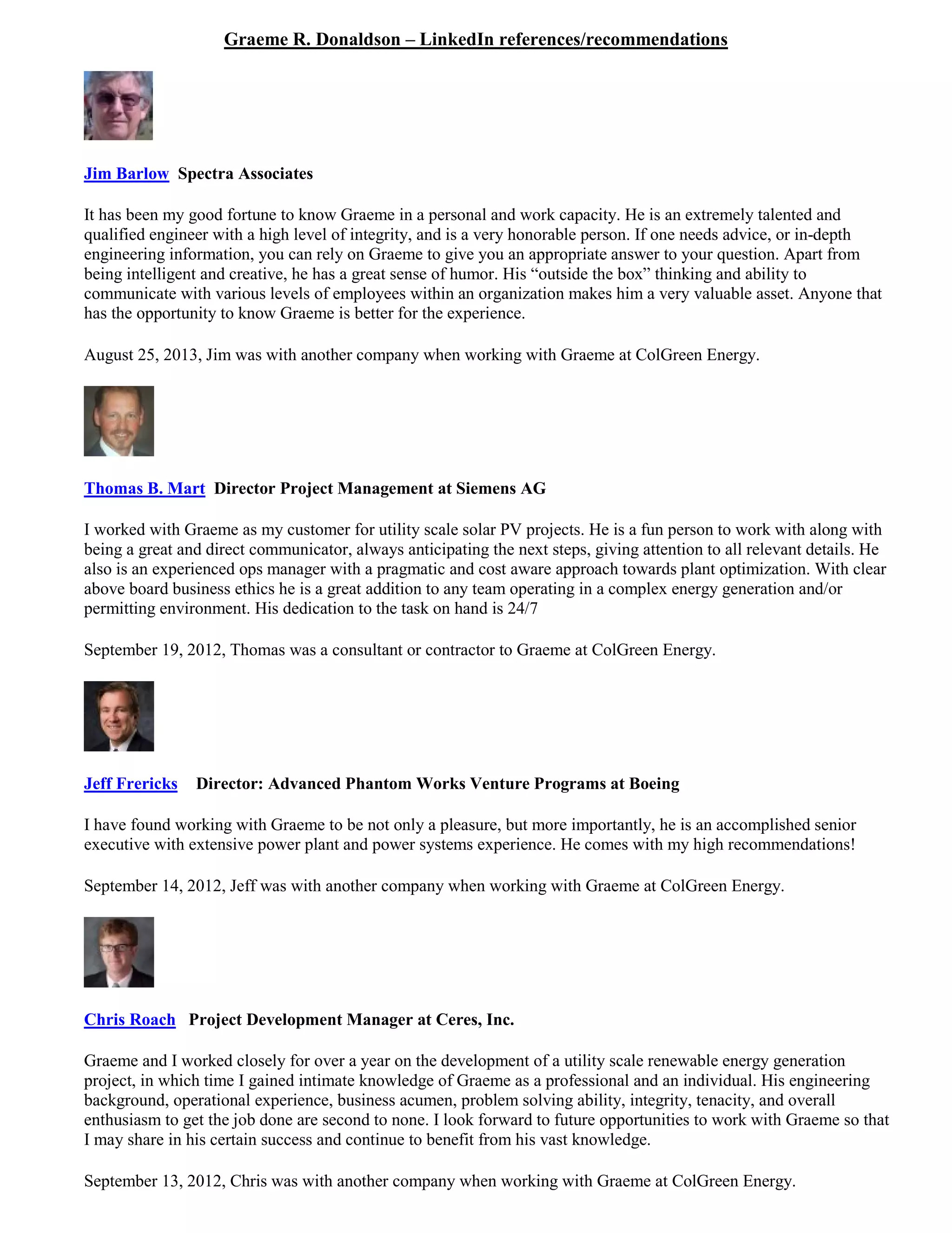 Graeme R. Donaldson_Professional recommendations & references-8.26.13