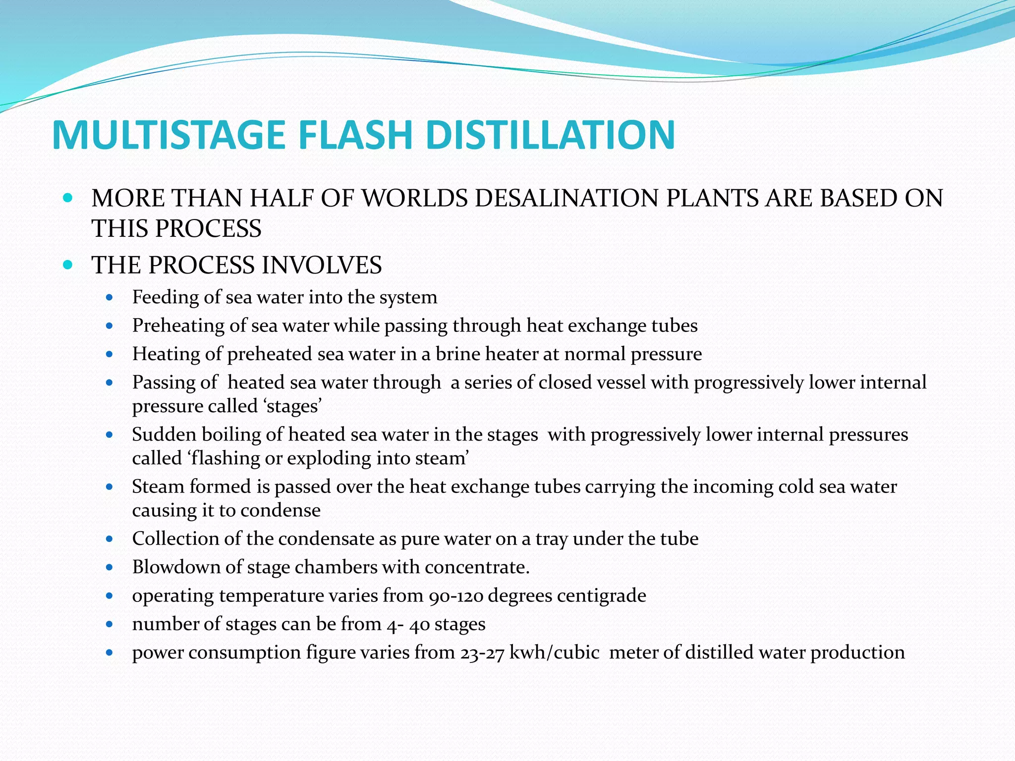 SEA WATER DESALINATION | PPTX