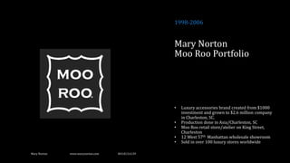 Mary Norton Design Portfolio and History | PDF