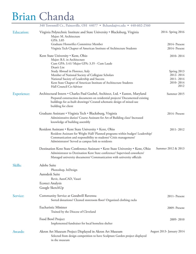 Chanda_Brian Resume | PDF