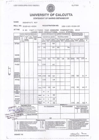 B.Sc. Transcript | PDF