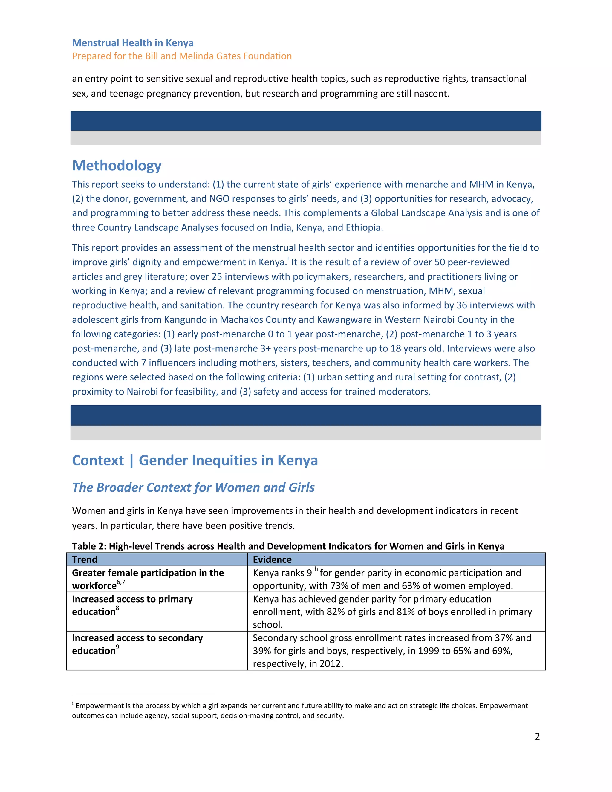 FSG_MenstrualHealthLandscape_Kenya_Public_2016 [677548] | PDF