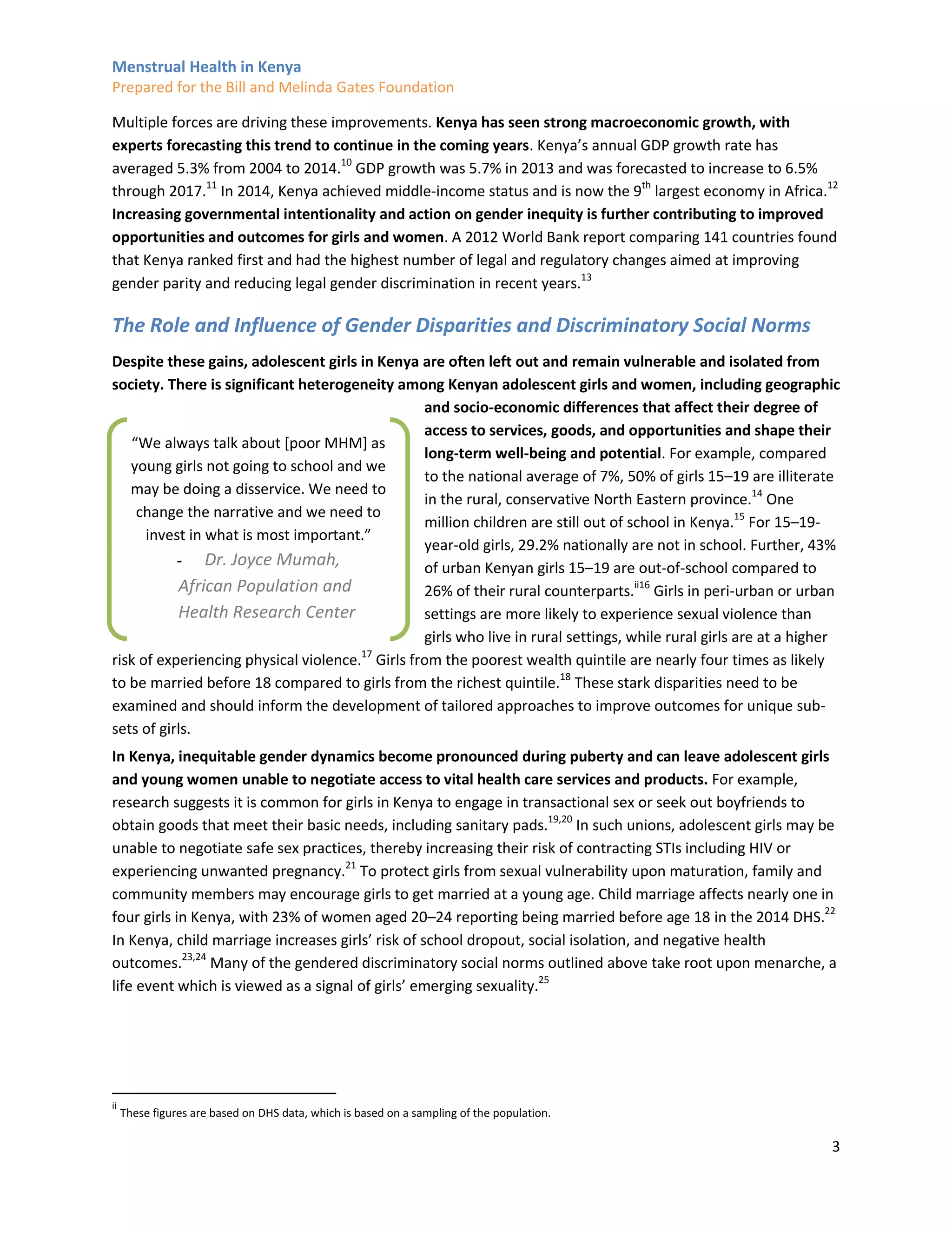 FSG_MenstrualHealthLandscape_Kenya_Public_2016 [677548] | PDF