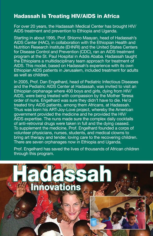 StandWithUs-booklet_Hadassah-International | PDF
