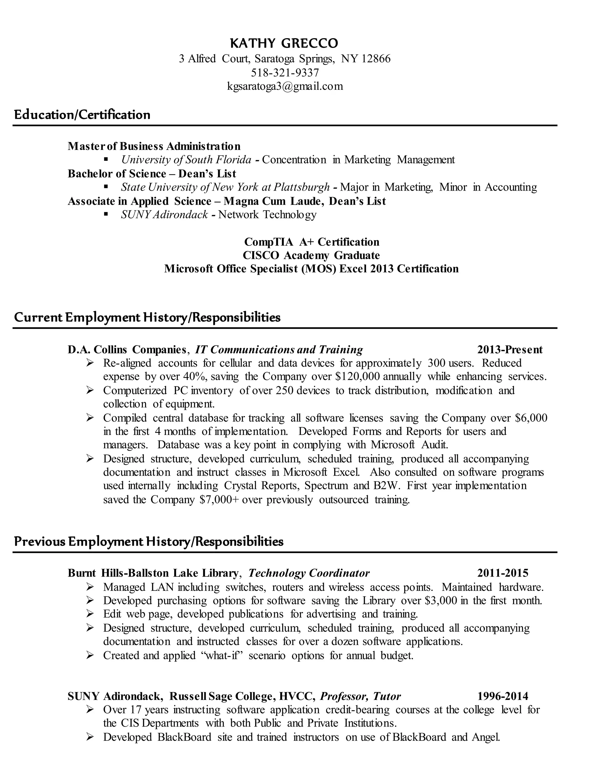 KathyGrecco2017RESUME | DOCX
