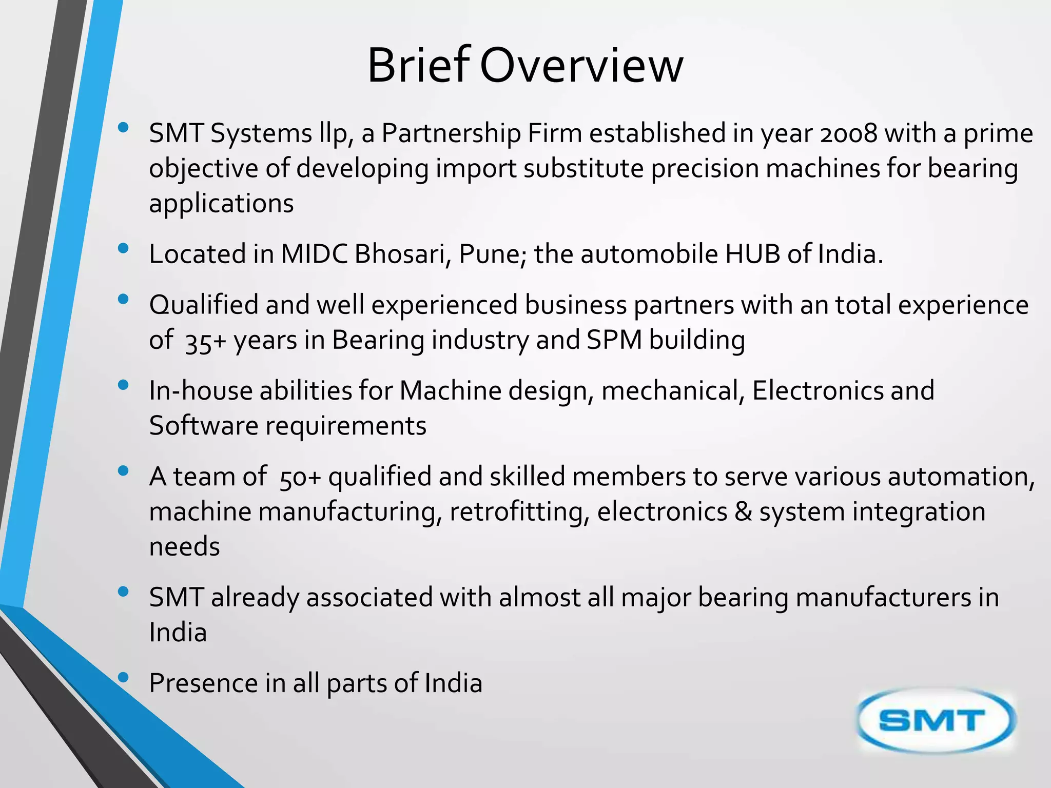 Company Profile SMT Systems LLP Pune | PDF