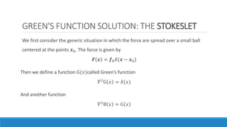The Method of regularized Stokeslets | PPTX