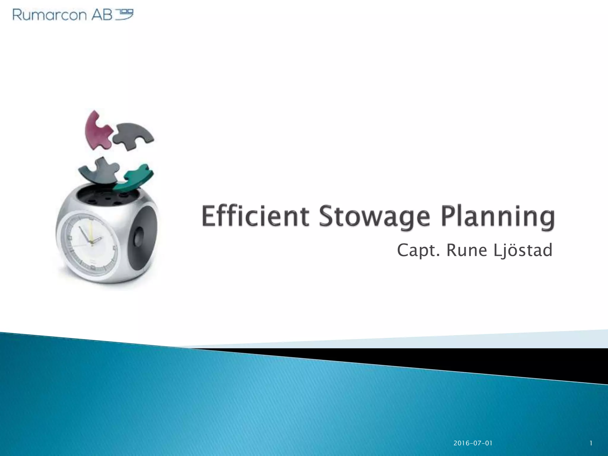 Efficient Stowage Planning | PPT