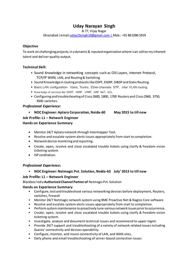 Resume docx uday | DOCX | Computer Networking | Computing