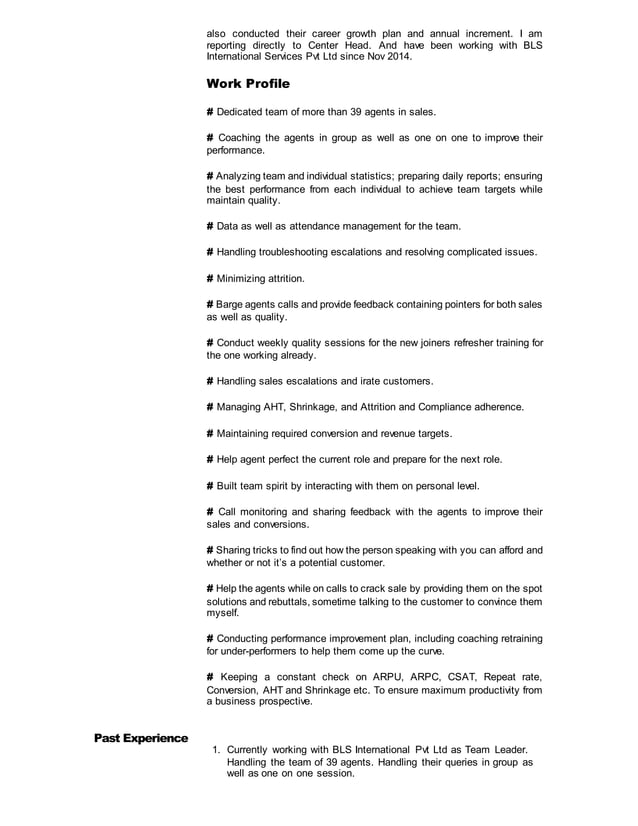 Resume Divya Shree Pdf
