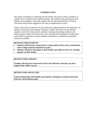 Family Advocacy | DOC