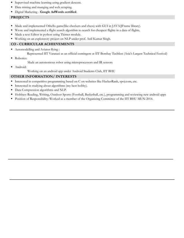 CV_College_Mayank | PDF