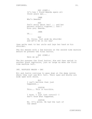 Tourists- Episode 2 Planet of the Grapes Final Draft | PDF