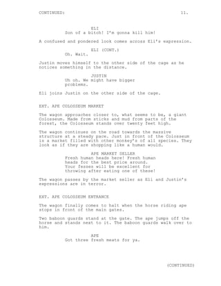Tourists- Episode 2 Planet of the Grapes Final Draft | PDF