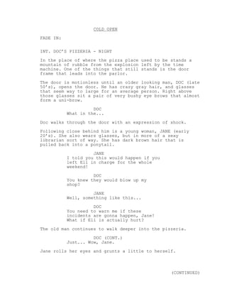 Tourists- Episode 2 Planet of the Grapes Final Draft | PDF