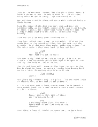 Tourists- Episode 2 Planet of the Grapes Final Draft | PDF