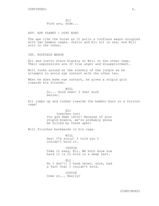 Tourists- Episode 2 Planet of the Grapes Final Draft | PDF