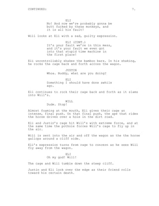 Tourists- Episode 2 Planet of the Grapes Final Draft | PDF