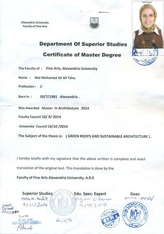 Masters Degree Certificate | PDF