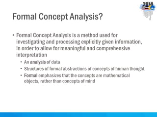Formal Concept Analysis | PDF
