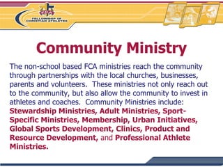 Four Core Ministries | PPT