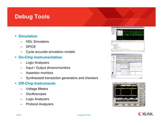 Mastering FPGA Design through Debug, Adrian Hernandez, Xilinx | PPT