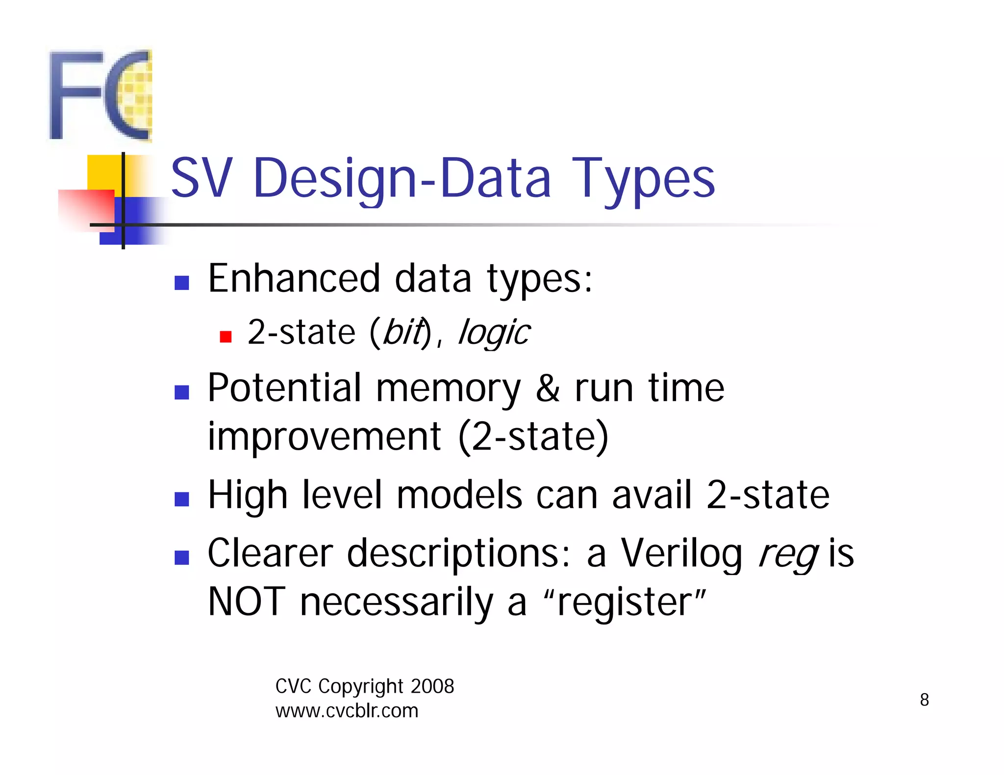 Upgrading to System Verilog for FPGA Designs, Srinivasan Venkataramanan, CVC | PDF | Programming ...