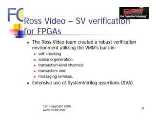 Upgrading to System Verilog for FPGA Designs, Srinivasan Venkataramanan ...