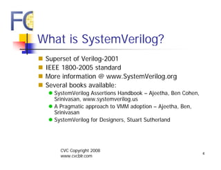 Upgrading to System Verilog for FPGA Designs, Srinivasan Venkataramanan ...